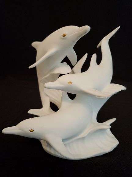 Lenox 1993 "Flight of the Dolphins" Lenox sea animal collection. Fine ...