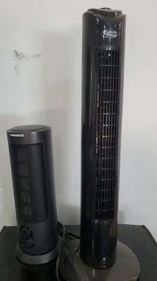 Sarasota breeze Tower fan and Magnavox heater.. garage - Bid-Assets ...