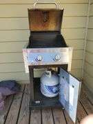 Nexgrill SS 2-burner propane Grill model# 720-0864, with 2 drop down ...