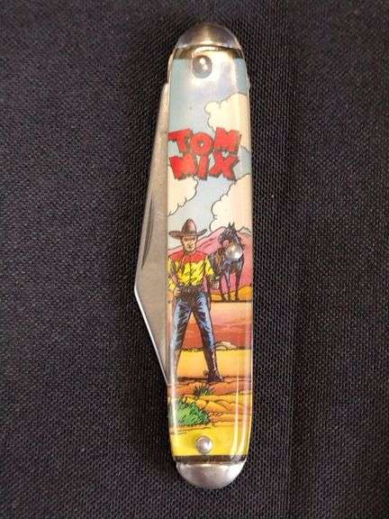 Tom Mix Pocket Knife marked "U.S.A.". Never sharpened- Mint - Bid ...