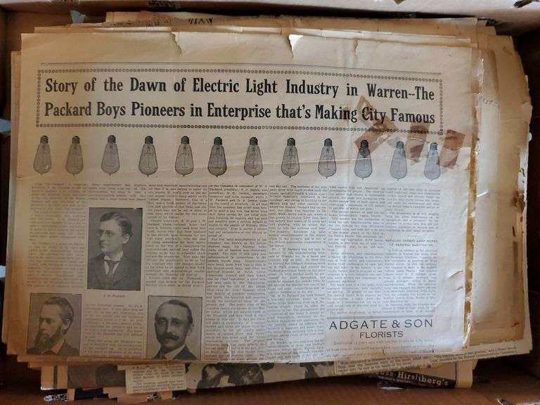 Assorted newspaper headlines most from the 1930's, 40's - Bid-Assets ...