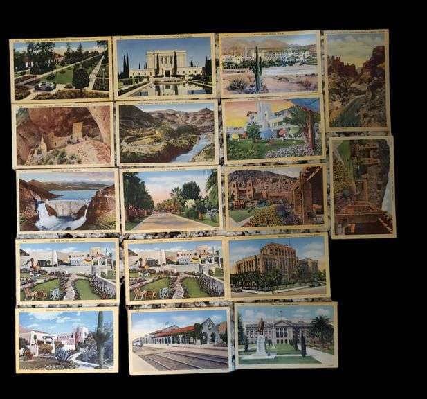 (17) Vintage Genuine Curteich C.T. Art ColorTone Linen Postcards ...