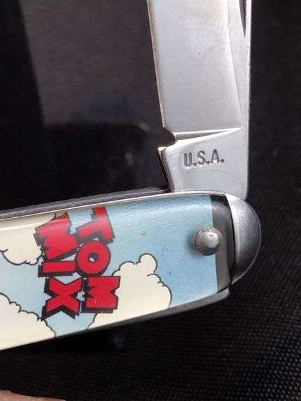 Tom Mix Pocket Knife marked "U.S.A.". Never sharpened- Mint - Bid ...