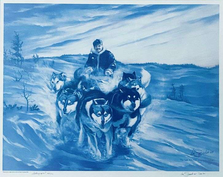 'The Last RCMP Dog Team Patrol' by Ian Sparkes (1946-2018) - Bartlett ...