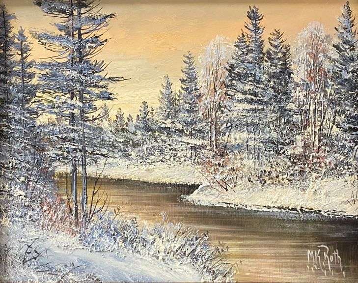 Untitled Landscape by M.K. Roth - Bartlett Auctions Inc.