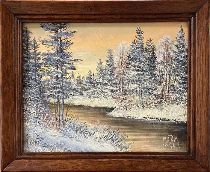 Untitled Landscape by M.K. Roth - Bartlett Auctions Inc.