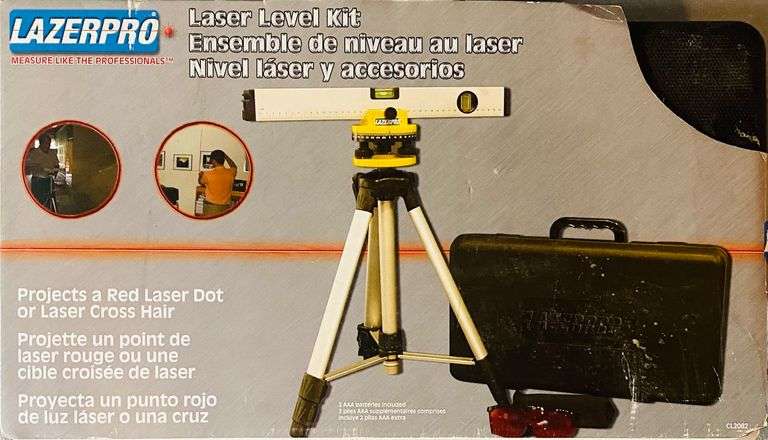 LaserPro Leveling Kit - Bartlett Auctions Inc.