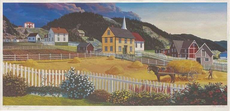 'Lacey's Hill' by Ed Roche - Bartlett Auctions Inc.