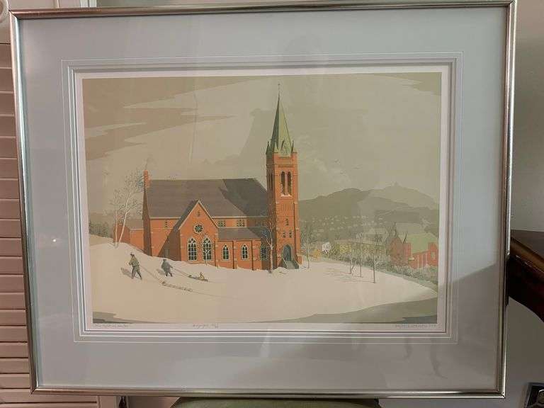 Reginald Shepherd 1993 The Kirk in Winter - Bartlett Auctions Inc.