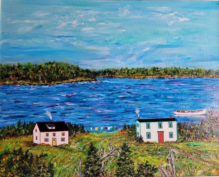 Untitled Landscape by Wayne George - Bartlett Auctions Inc.