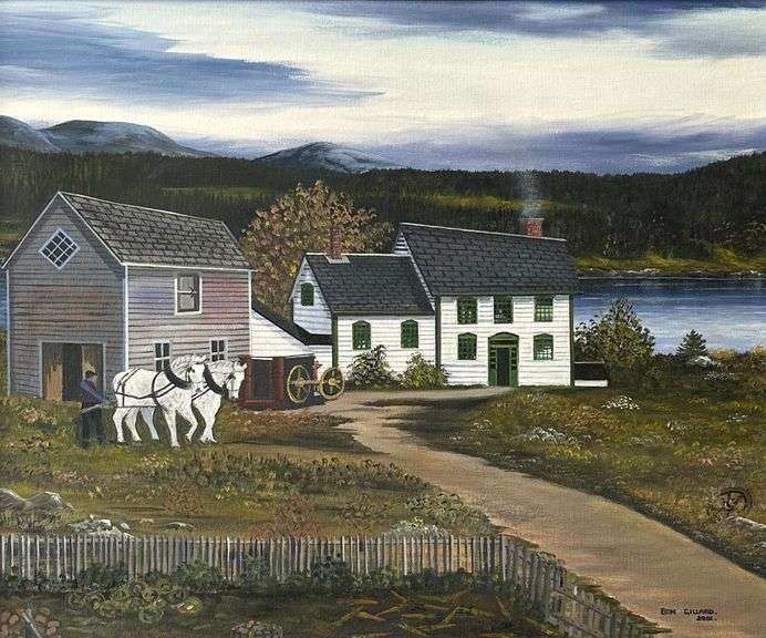 'Harvest in Codroy NFLD' by Ben Gillard - Bartlett Auctions Inc.