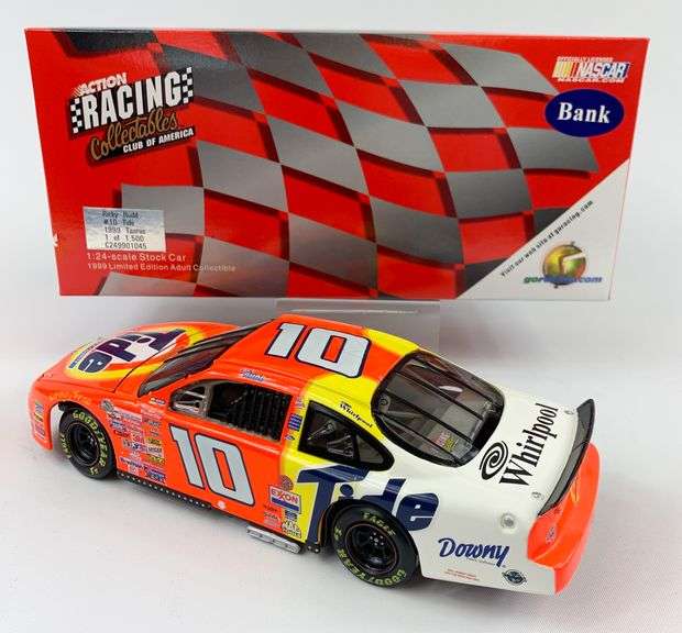 99 Ricky Rudd #10 Tide 1:24 Bank - Bartkus Auctioneers