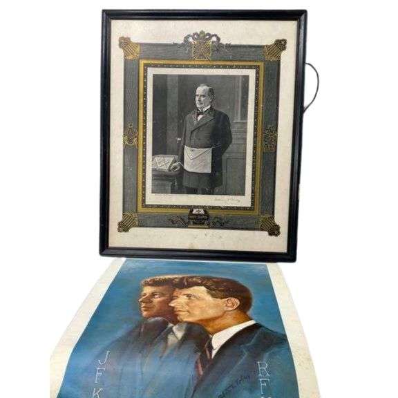 Vintage Antique Historical US Presidents History William McKinley JFK ...