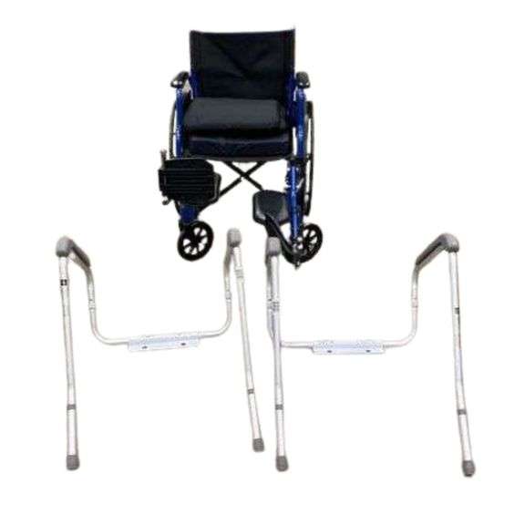 iDrive Plastic Wheel Lightweight Wheelchair with Foot & Leg Supports ...
