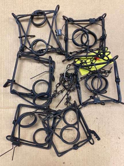 Lot of 6 - 110 Conibear DOUBLE Spring Traps Animal Foot - Bartkus ...