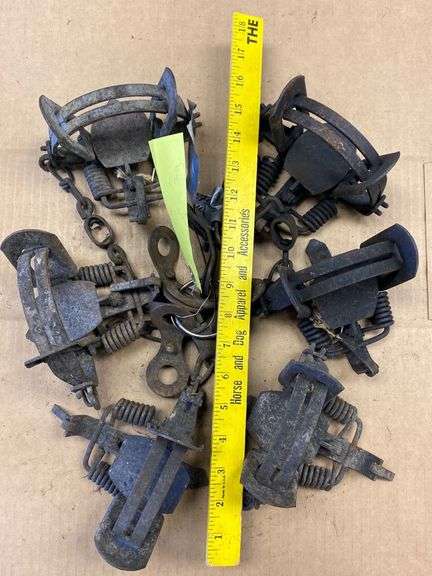 Lot of 6 - Victor 1.75 Offset Coil Spring Traps Animal Foot - Bartkus ...