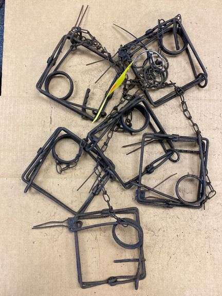 Lot of 6 - 110 Conibear Single Spring Traps Animal Foot - Bartkus ...