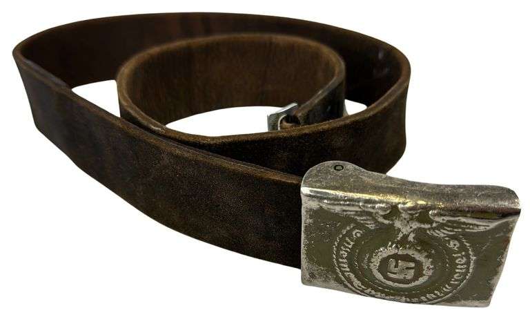 German Axis Uniforms - Gear: Leather Belt Black Brown Patina Worn Metal ...