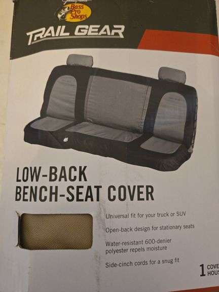 Bass pro shop trail gear low back bench seat cover - Web Online Auctions