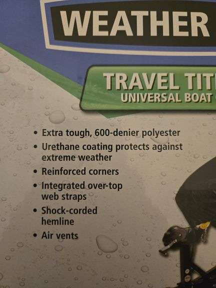 Weather safe travel tite 600 universal boat cover - Web Online Auctions