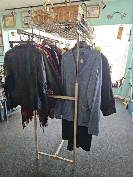 Clothing Rack with Top Basket, Rack Only Contemts NOT Included - Web ...
