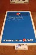 18" x 24" metal Pepsi menu board - Backes Commercial Auctioneers