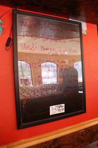 24" x 32" lighted special board - Backes Commercial Auctioneers