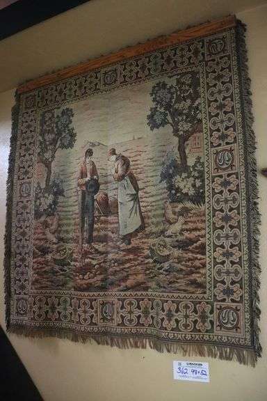Decorative wall rug - Backes Commercial Auctioneers