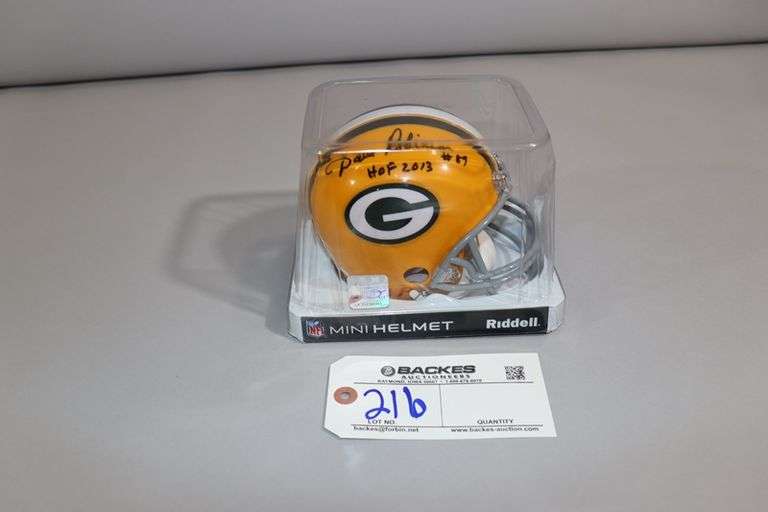 Dave Robinson autographed Green Bay Packers mini helmet with HOF 13 ...