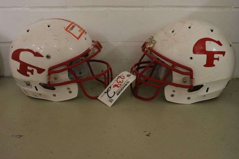 Times 2 - Schutt CF helmets - as is - Backes Commercial Auctioneers