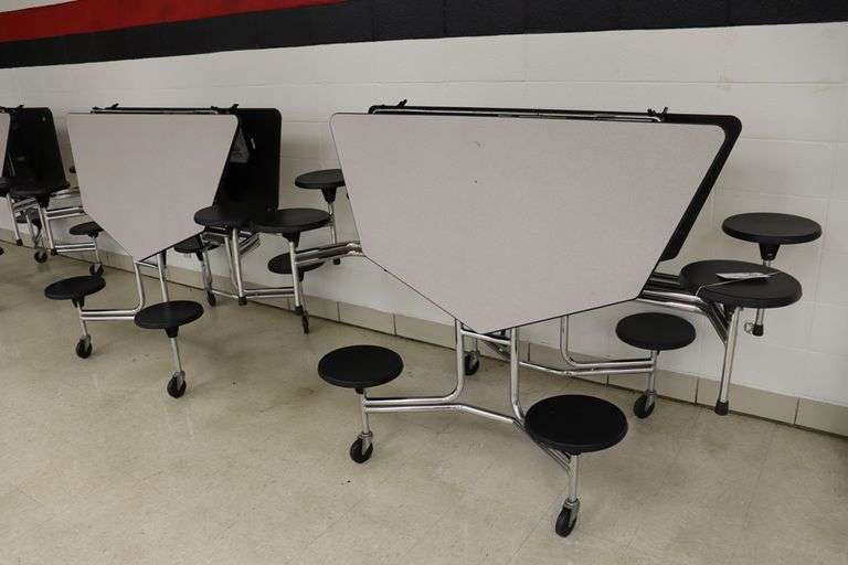 Times 4 - SICO 8 seat TC-65 graduate tables - Backes Commercial Auctioneers