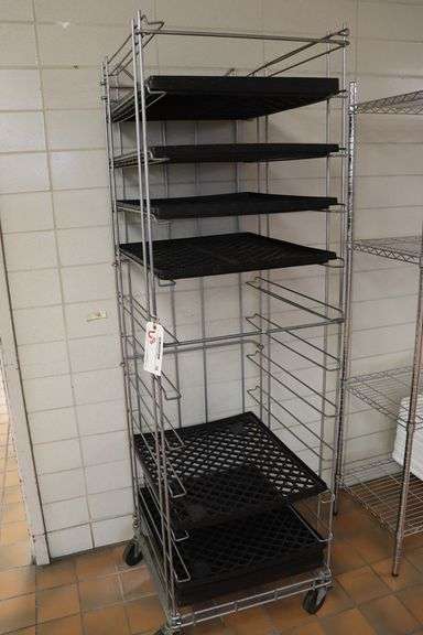 Portable standard size bread rack - Backes Commercial Auctioneers