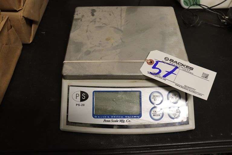 Penn Scale PS-20 digital 20 lb. scale - Backes Commercial Auctioneers