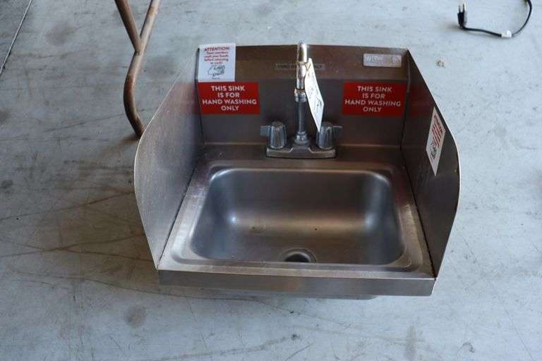 John Boos 17" stainless wall mount hand sink - Backes Commercial ...