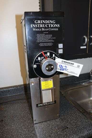 Grindmaster 875 counter top coffee grinder - Backes Commercial Auctioneers