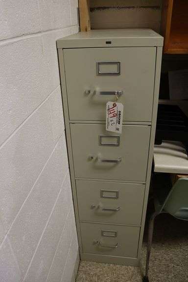 Times 2 - Hon 4 drawer file cabinets - buying with no keys - Backes ...