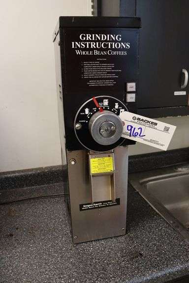 Grindmaster 875 counter top coffee grinder - Backes Commercial Auctioneers