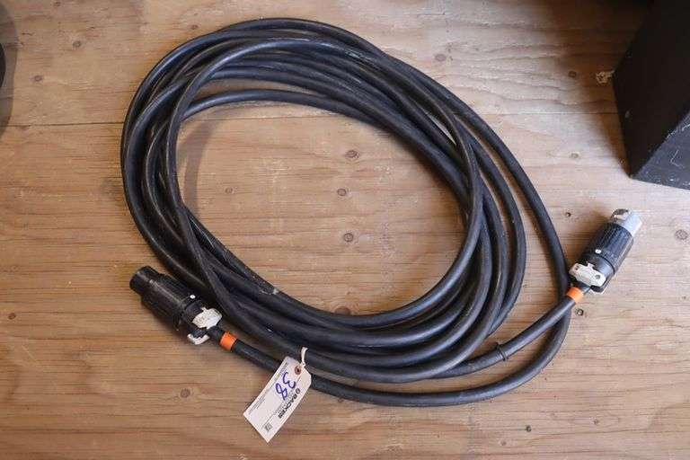 Approximately 50' heavy duty 4C 3 pin twist power cable - Backes ...