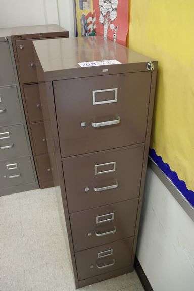 Times 3 - Hon 4 drawer file cabinets - buying with no keys - Backes ...