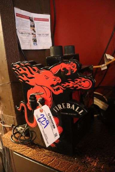 Fireball counter top 2 bottle refrigerated dispenser - Backes ...