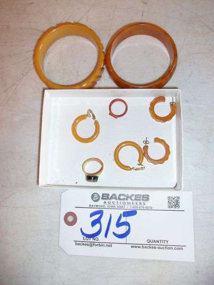 Celluloid Jewelry - Backes Commercial Auctioneers