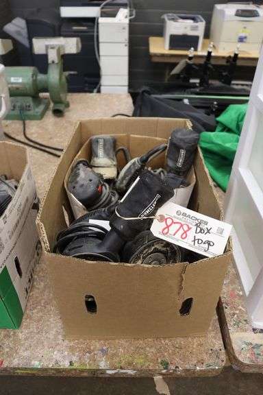 Box to go - pad sanders - untested - Backes Commercial Auctioneers