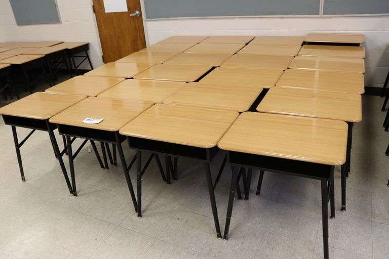 Times 24 - Melsur black metal framed hard poly top adjustable height ...