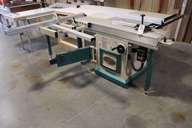Grizzly G0623X 10" sliding table saw with Shop Fox table fence - 5 HP ...