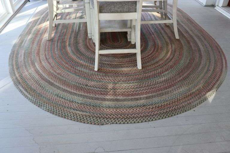 Set of 3 oval hand tied area rugs - 2) 26" x 72" & 1) 8' x 11' - Backes ...