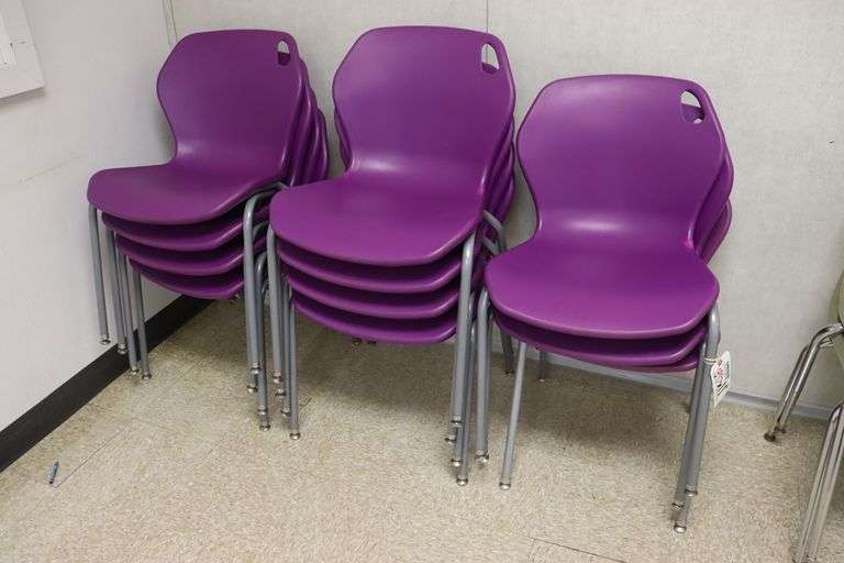 Times 11 - Smith Systems purple stacking chairs - Backes Commercial ...