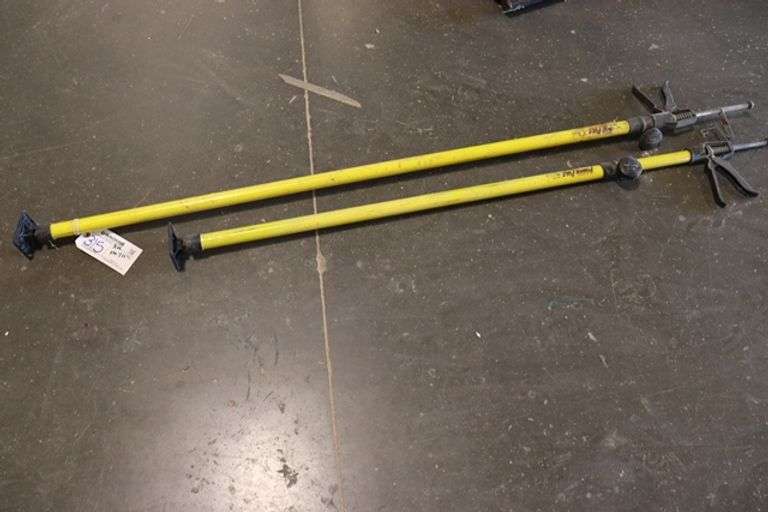 Times 2 - Power adjustable poles - no tips - Backes Commercial Auctioneers