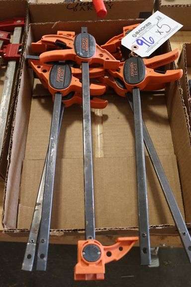 Times 5 - Jorgensen EZ Hold 12" wood clamps - Backes Commercial Auctioneers