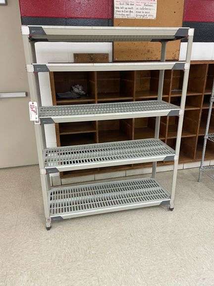 Metro 18" x 48" poly coated wire rack - nice - Backes Commercial ...