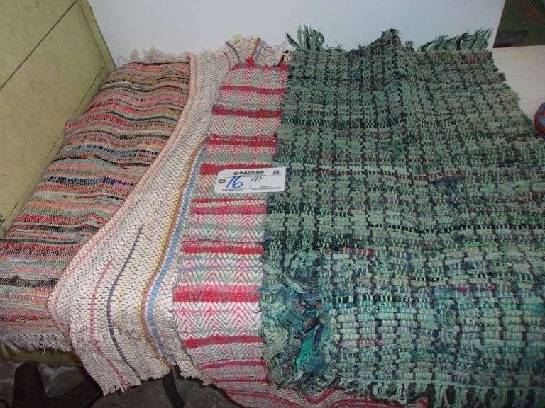Rag rugs - Backes Commercial Auctioneers